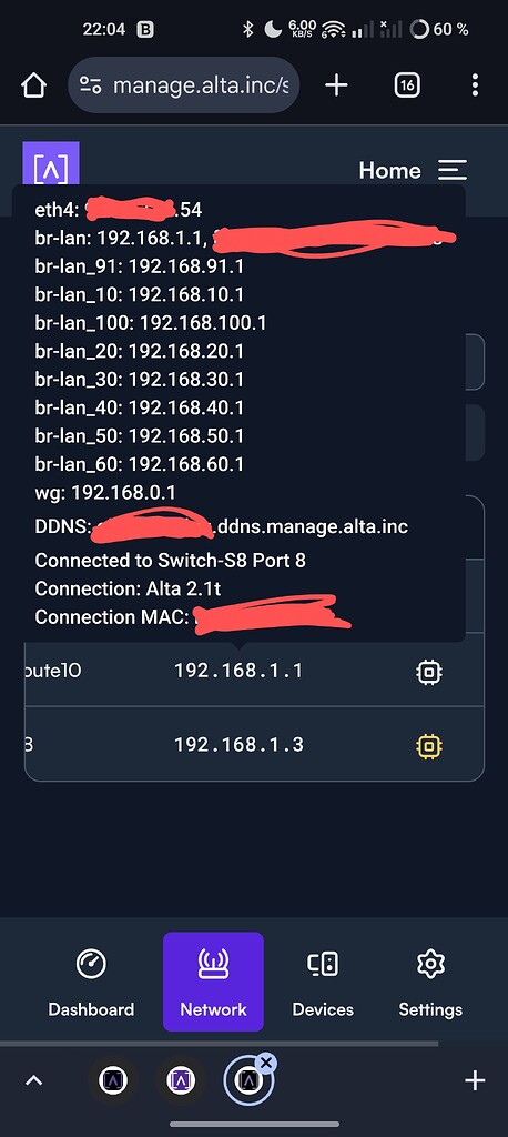 Information on WAN device/port in Devices list - Alta Control - Alta Labs