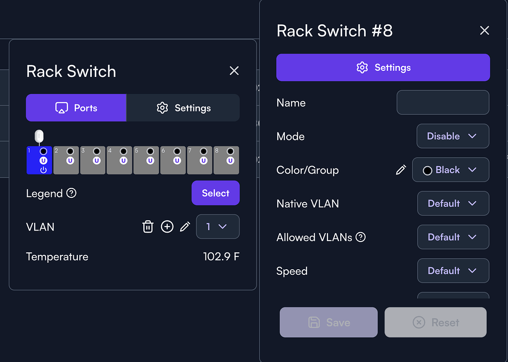 Disabled Port Color - Feature Requests - Alta Labs