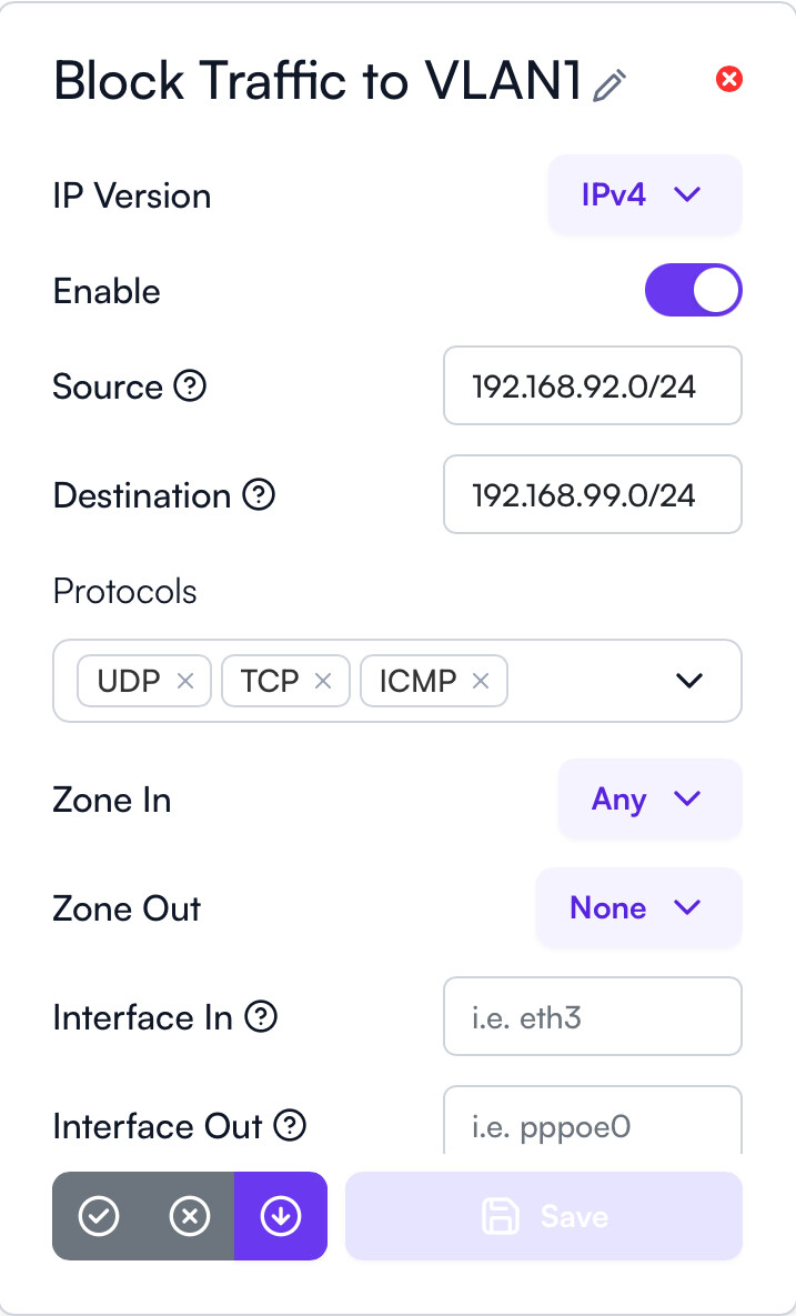 Route10 firewall rule regarding blocking traffic & Interface In ...